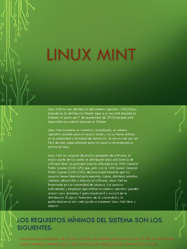 Presentacion Linux Mint | Descargar gratis PDF | Software del sistema ...
