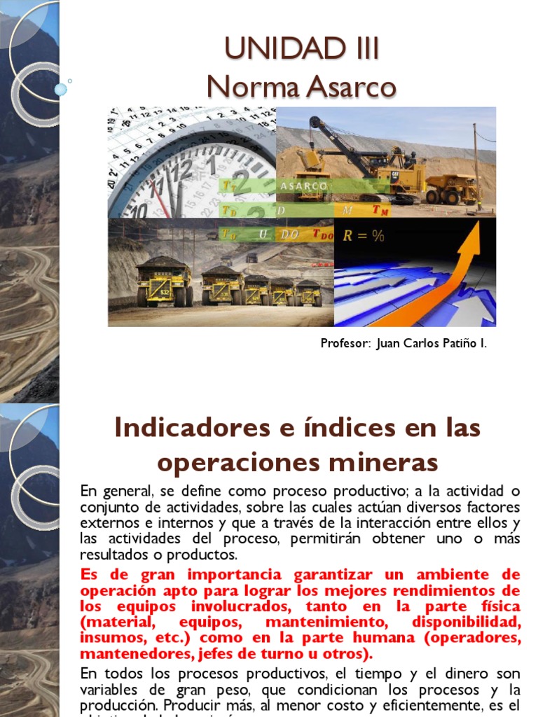 Norma Asarco y su Aplicación en Minería | PDF | Hora | Minería