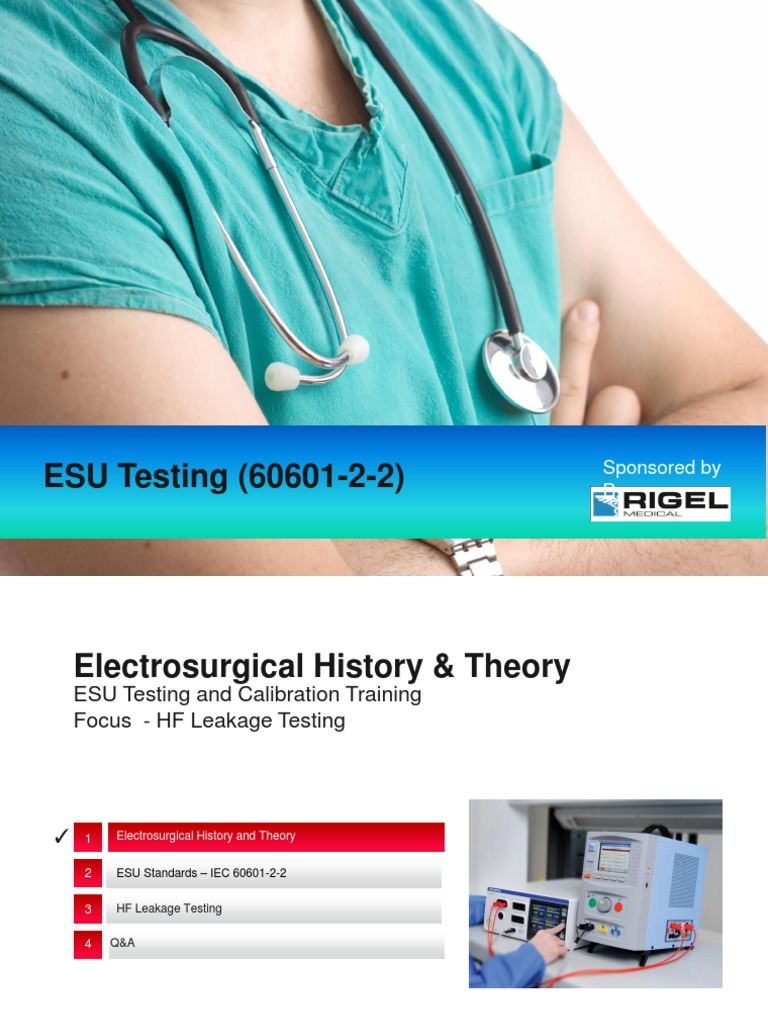 Esu Testing (Iec 60601-2-2) | PDF | Electromagnetism | Electricity