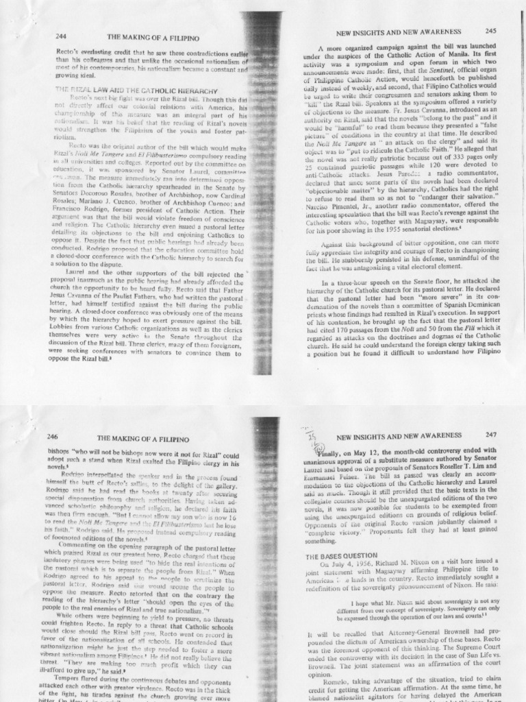 03 Constantino Rizal Law and The Catholic Hierarchy | PDF