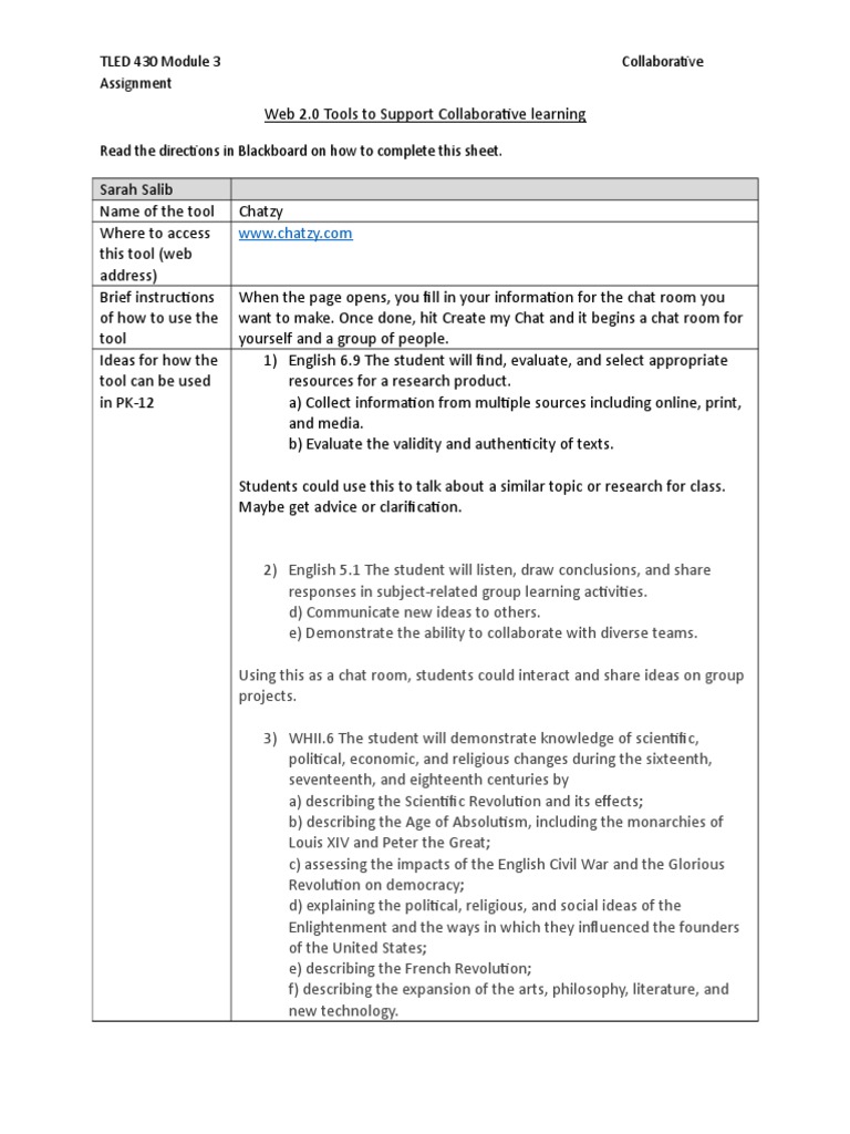Tled 430 Module 3 Collaborative Assignment | PDF | Academic Dishonesty ...