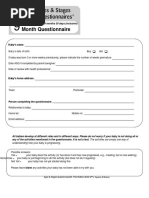 ASQ-3 48 Month Questionnaire | PDF