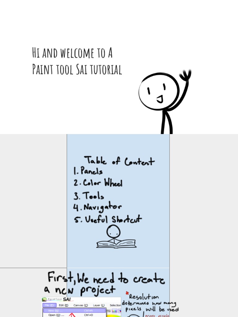 Paint Tool Sai Tutorial Guide | PDF | Home & Garden