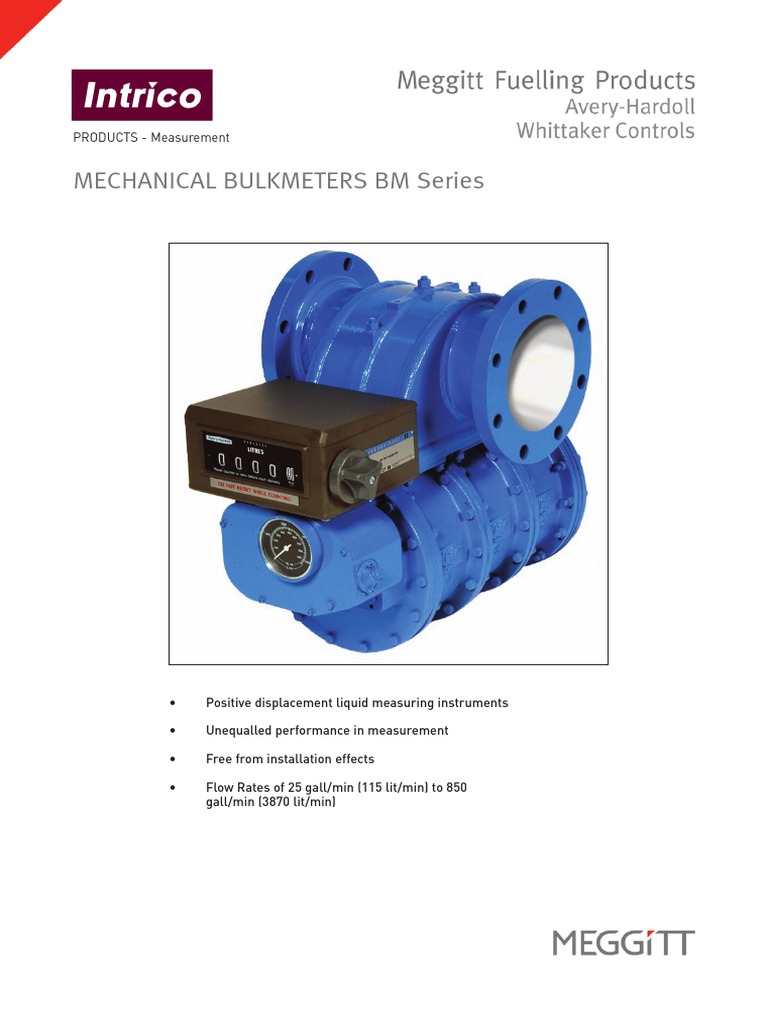 Avery Hardoll BM Series Bulkmeter | PDF | Flow Measurement | Pump