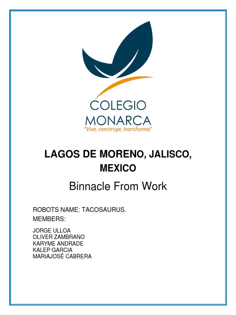 Bitacora Ingles | PDF | Robot | Robotics