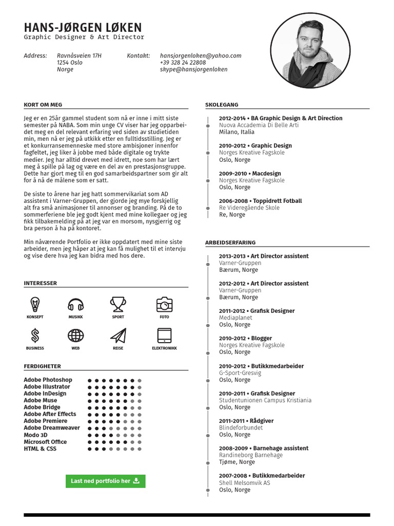 CV Hans Jorgen Loken PDF | PDF
