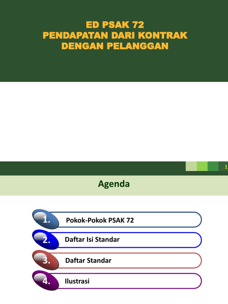 Ringkasan PSAK 72 Pendapatan Kontrak | PDF | Hukum