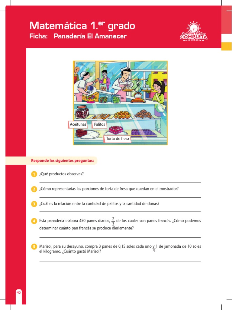 RP-MAT1-K05 - Ficha #5 | PDF | Fracción (Matemáticas) | Número racional