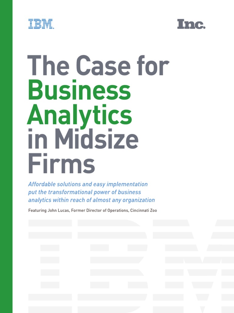 Ibm Business Analytics Case Study 1 22 13 PDF | PDF | Analytics ...