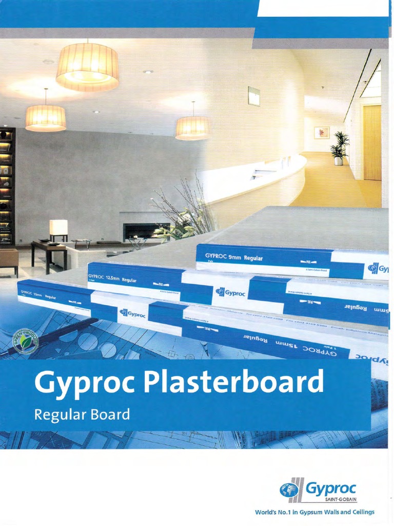 Gyproc Regular Boards | PDF | Drywall | Architectural Elements