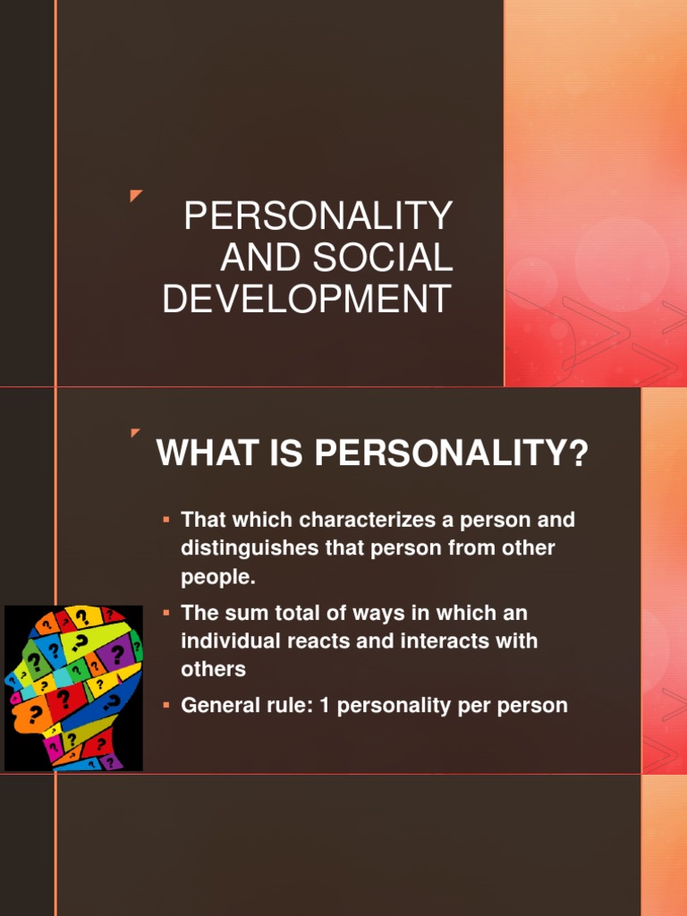 Personality and Social Development | PDF | Extraversion And ...