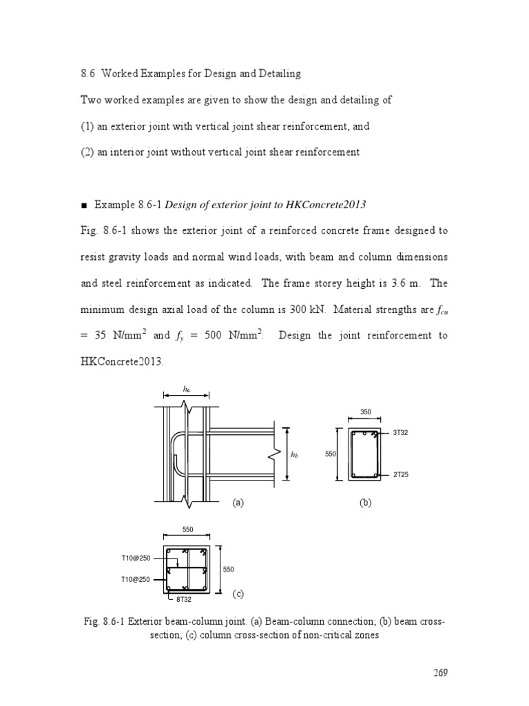13.1a Beam-Column Joints Design Examples - pp.269-277 - CIVL3320 - 2017 ...