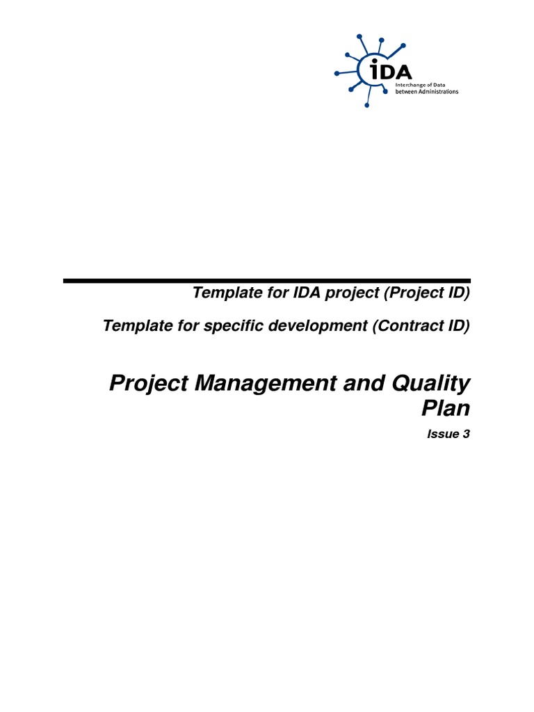 Template For IDA Project | PDF | Project Management | Specification ...