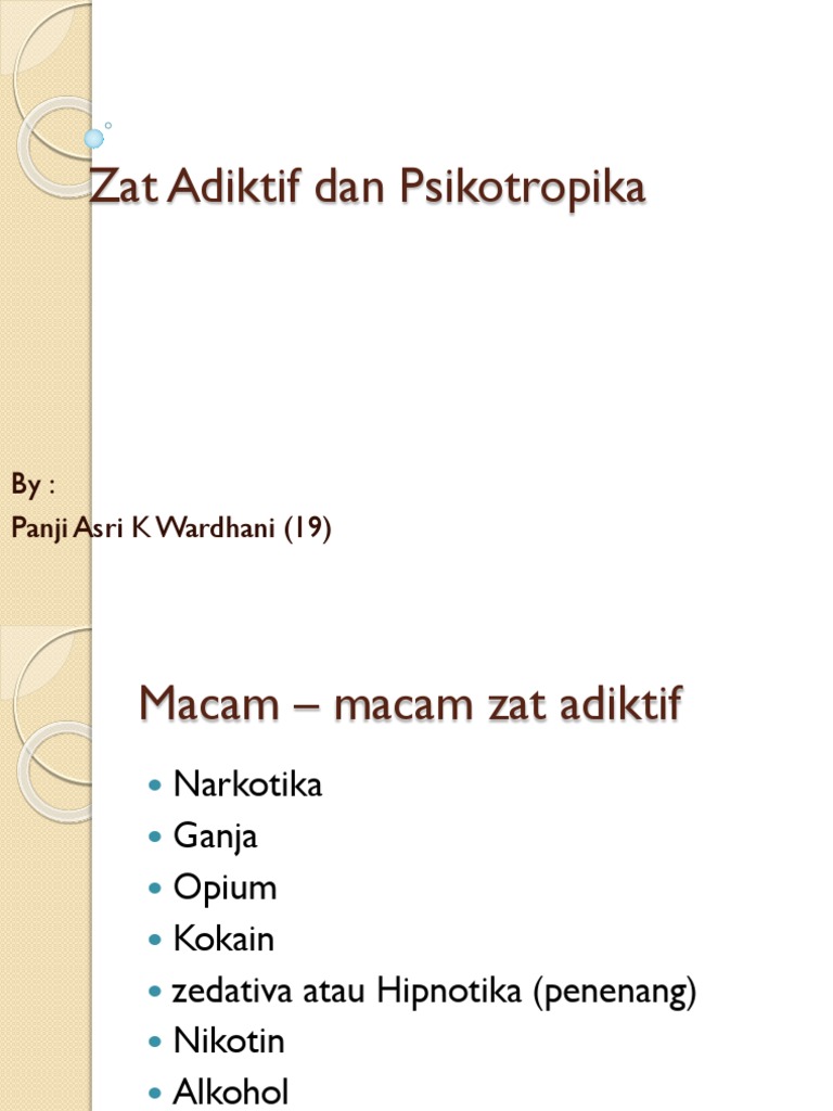 Zat Adiktif Dan Psikotropika | PDF
