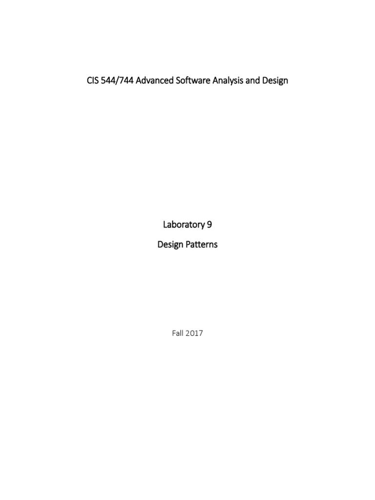 Advanced Software Analysis and Design | PDF | Component Based Software ...