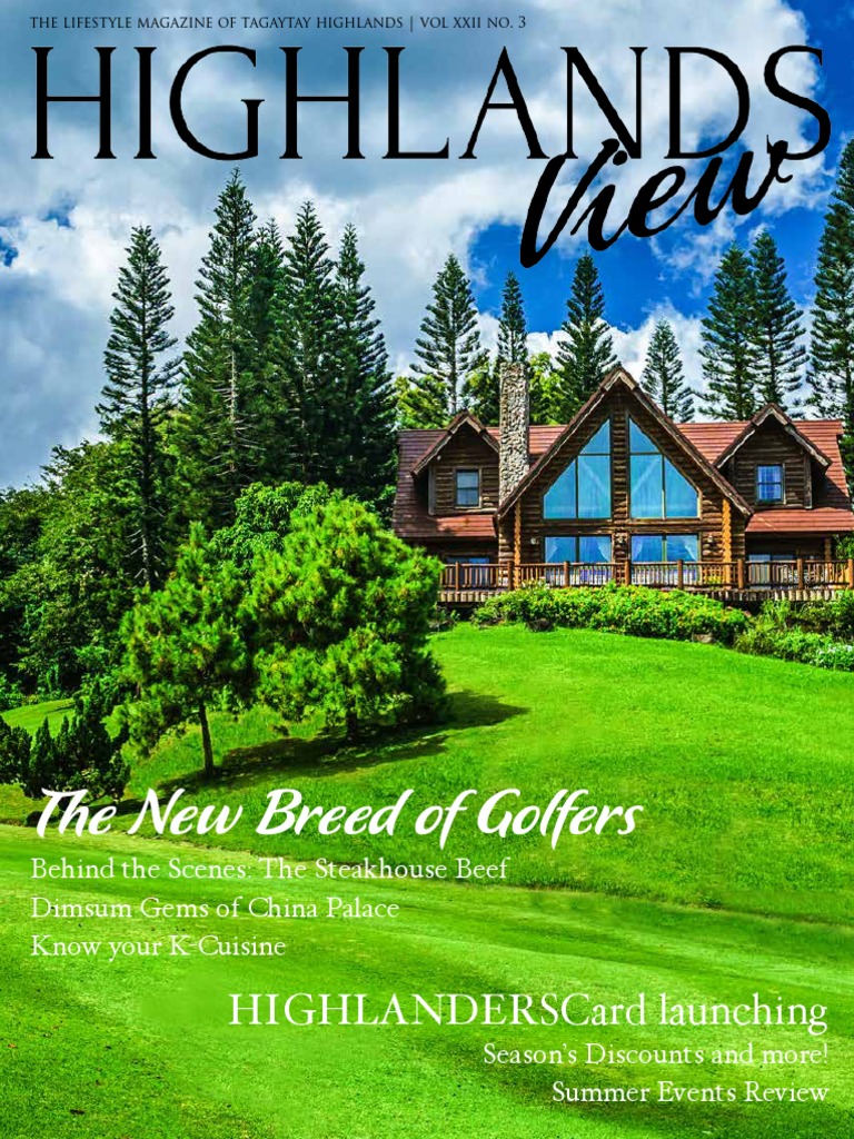 Tagaytay Highlands Lifestyle Magazine Vol. 22 | PDF | Steak | Japanese ...