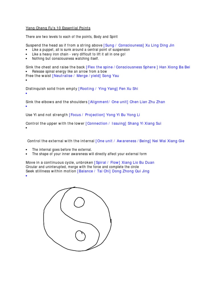 Yang Cheng Fu 10 Points | PDF