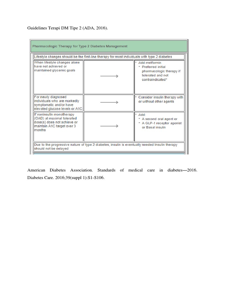Guidelines Terapi DM Tipe 2 | PDF