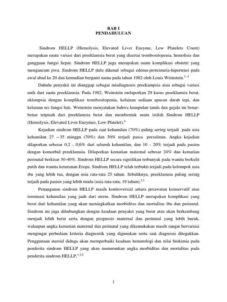 Partial HELLP Syndrome | PDF