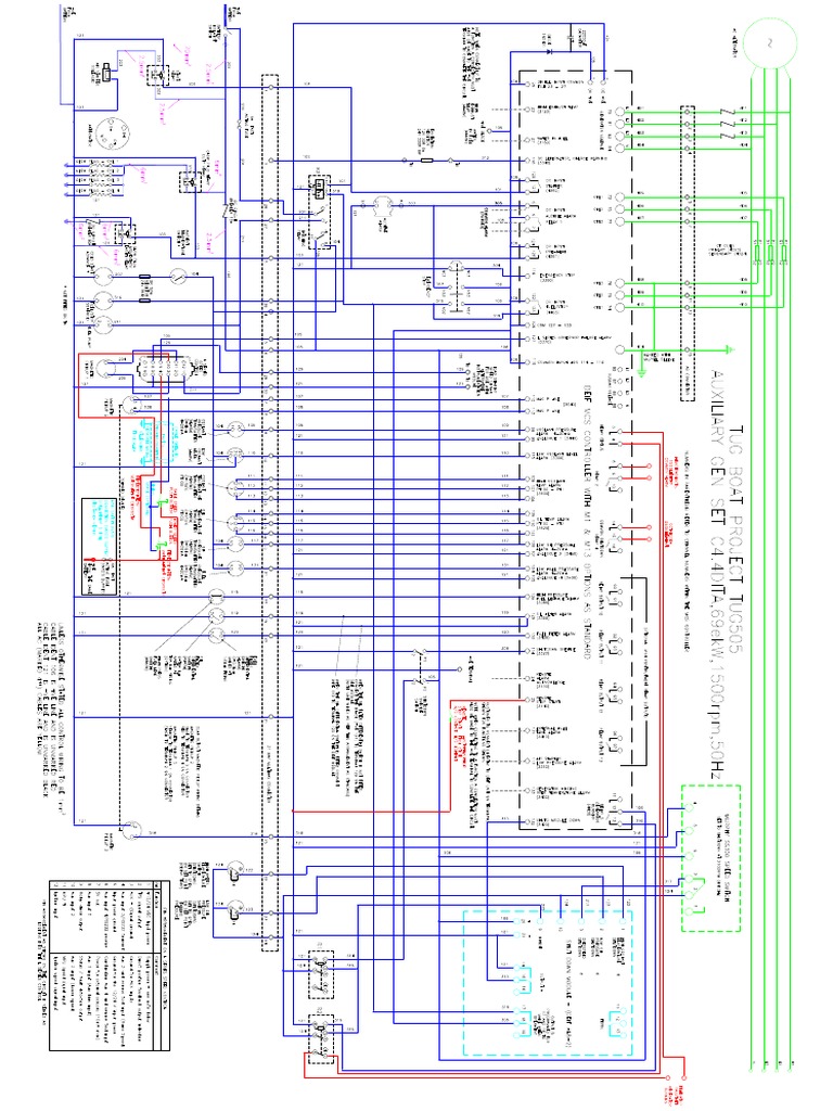AUX CAT C4.4 El. Wiring Diagram | PDF