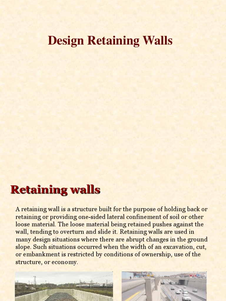 Retaining Wall | PDF | Building | Structural Engineering