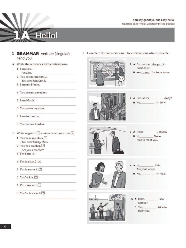 English File WB Beginner Units 1-5 | PDF