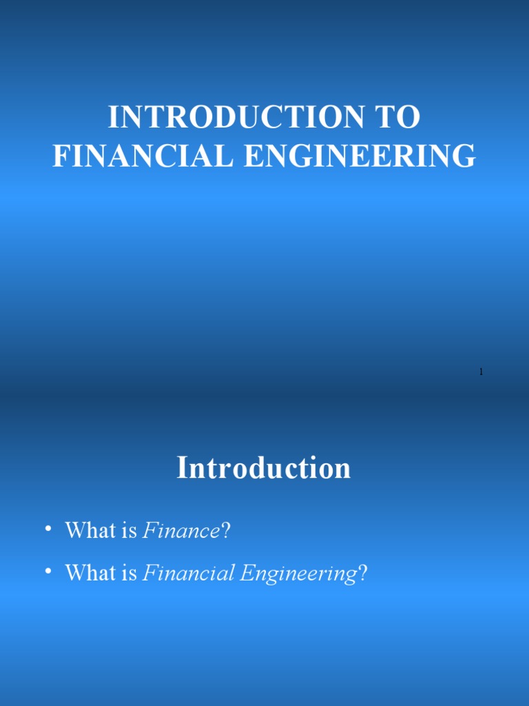 Introduction To Financial Engineering | PDF | Valuation (Finance) | Money