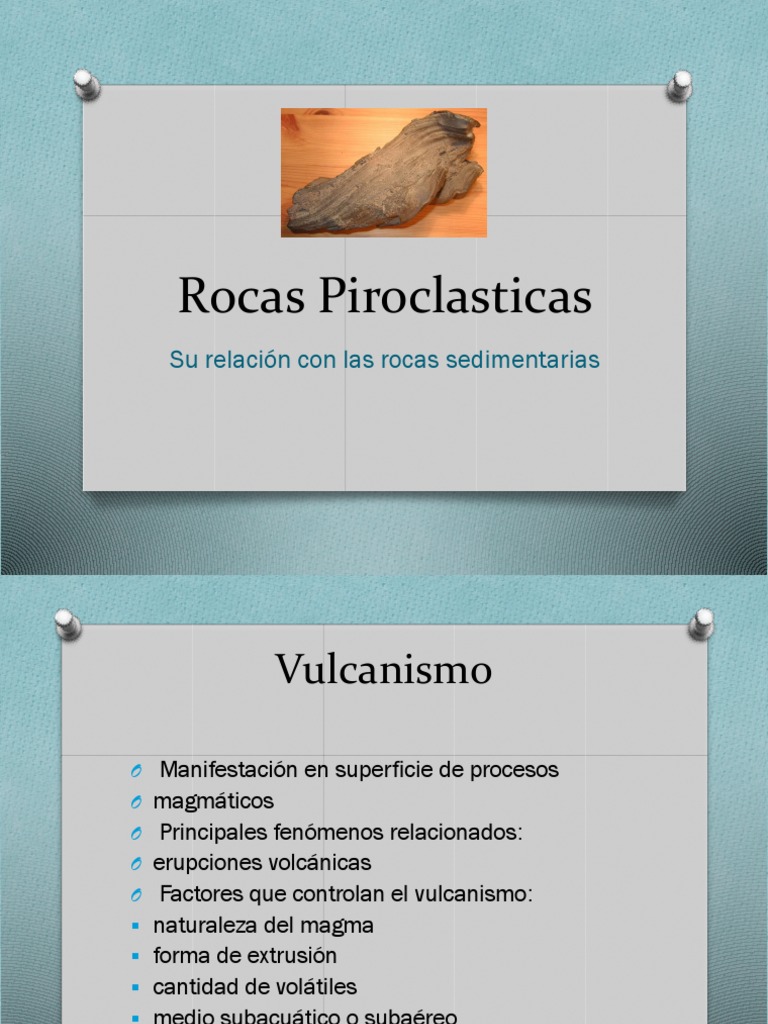 Rocas Piroclasticas | PDF | Roca (geología) | Volcán