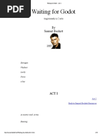 Waiting For Godot Script | PDF