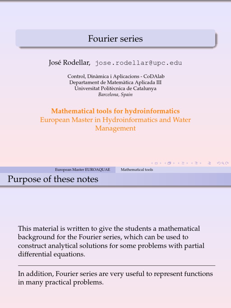 3A Fourier - Series - Transp PDF | PDF | Fourier Series | Series ...