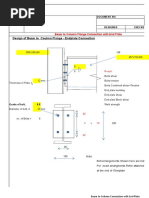 Design of End Plate Connection | PDF | Column | Beam (Structure)