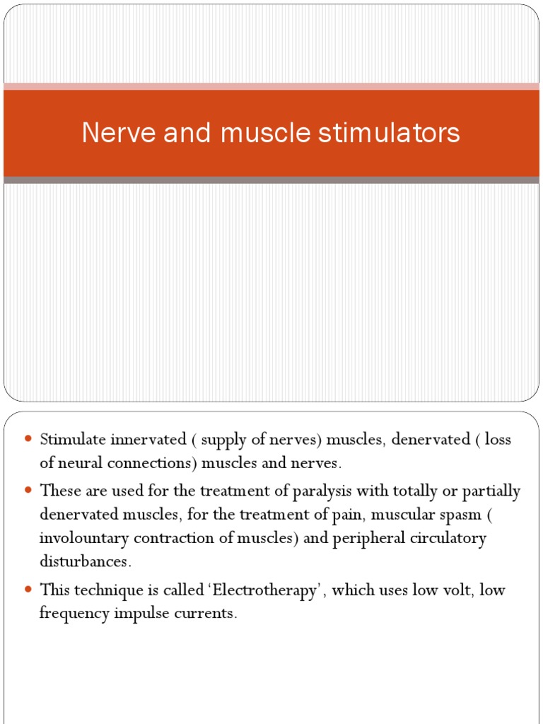 An Overview of Nerve and Muscle Stimulators: Their Uses, Types, and ...