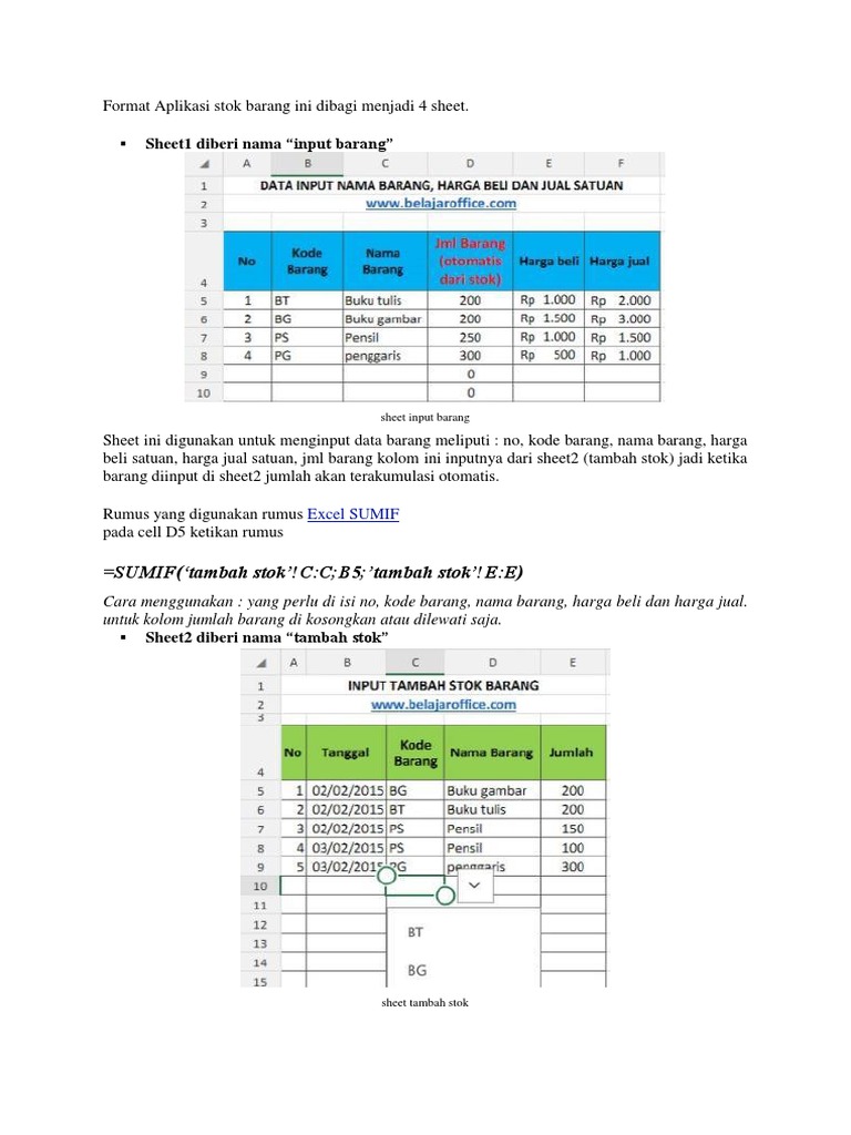 Rumus Buat Tabel Excel | PDF | Metode & Bahan Ajar
