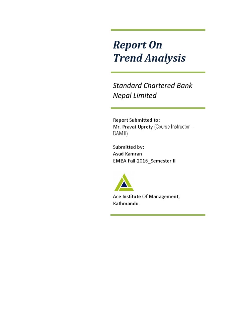 Report On Trend Analysis - SCBNL | Download Free PDF | Banking | Economies