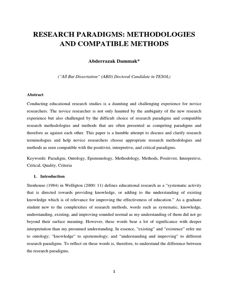 Research Paradigms in Education Explained | PDF | Experiment | Positivism