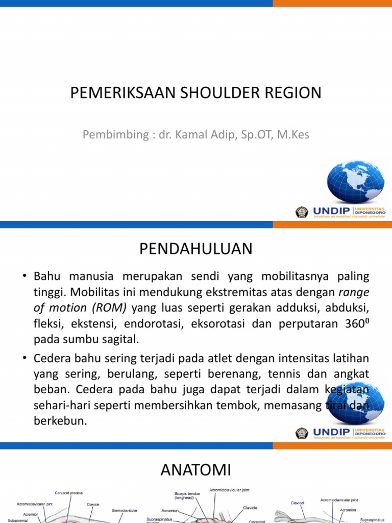 Referat Pemeriksaan Regio Bahu | PDF