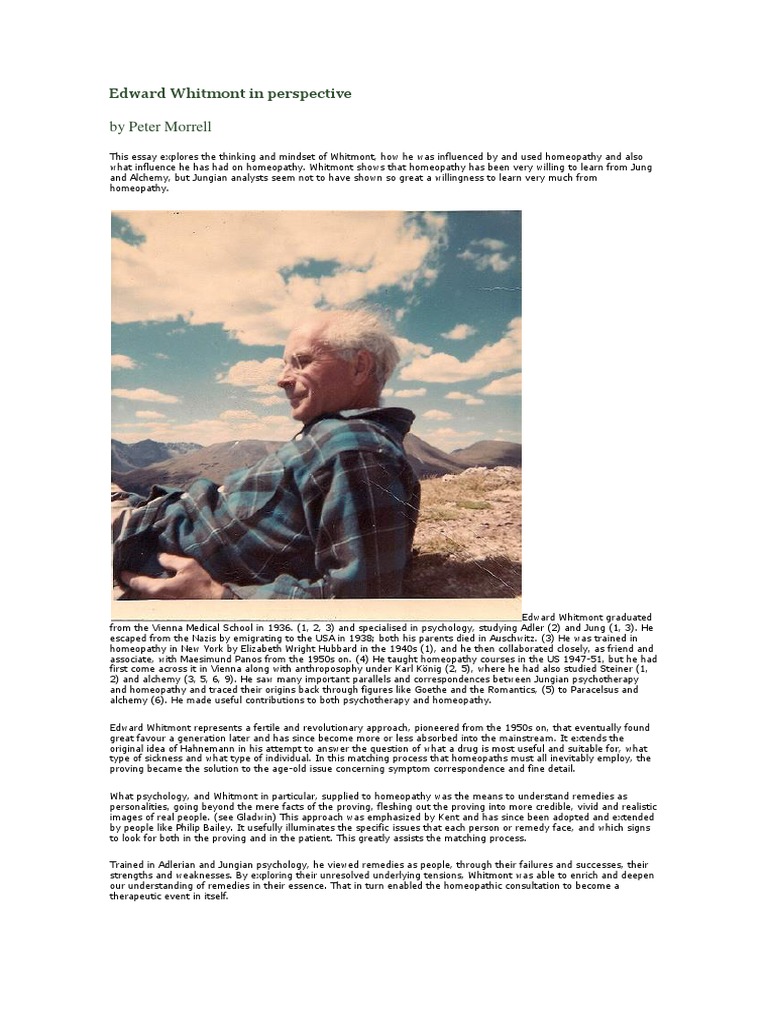 Edward Whitmont in Perspective | PDF | Analytical Psychology | Id