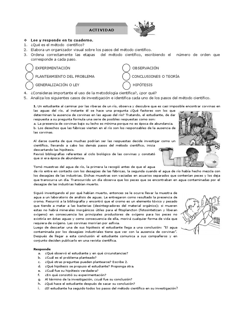 Actividades de Metodo Cientifico | Método científico | Hipótesis