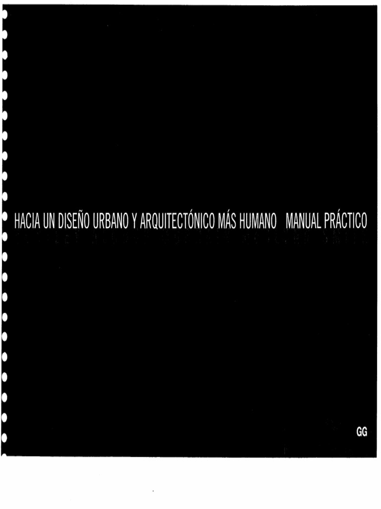 ALCOCK Alan 1976. Hacia Un Diseño Urbano y Arquitectónico Más Humano ...