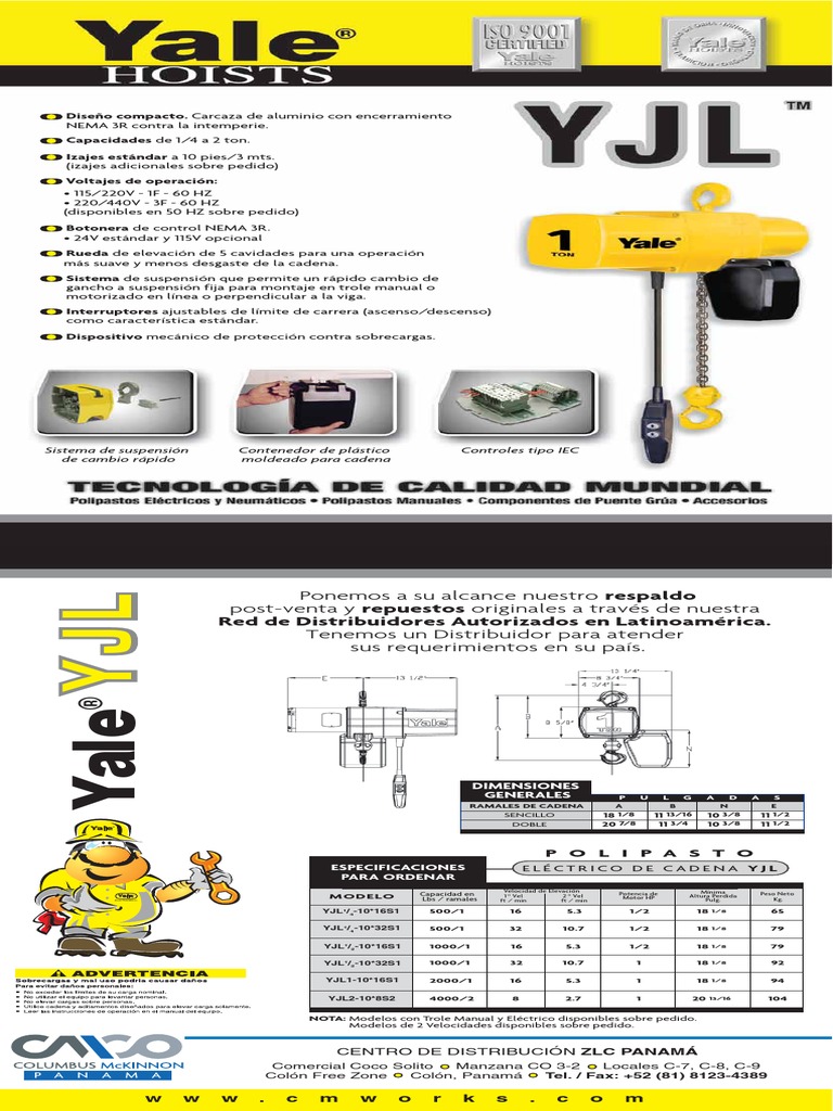 Yale Yjl PDF | PDF | Industria automotriz | Vehículos