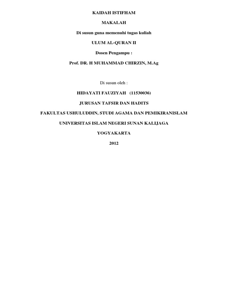 Kaidah Istifham | PDF