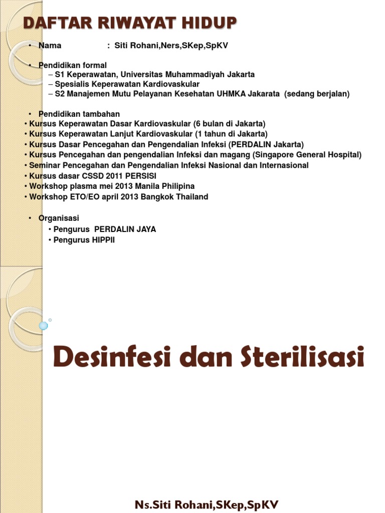 Update Disinfeksi & Sterilisasi | PDF | Kesehatan Holistik