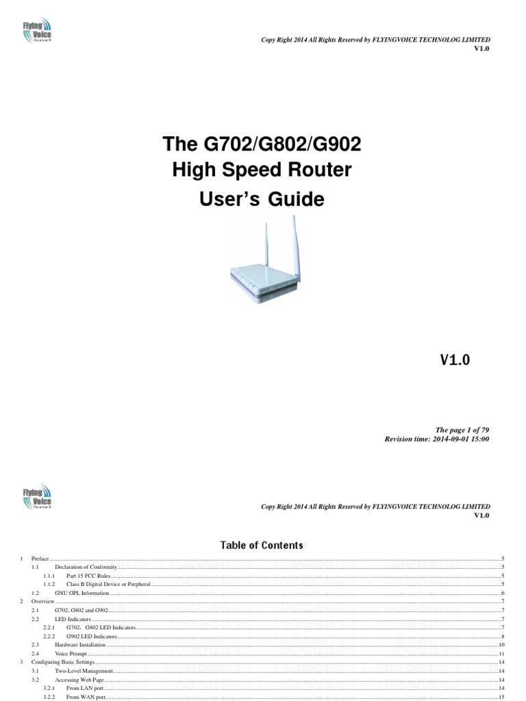 G702_G802_G902_User_Manual_V1_0 | Wireless Lan | Voice Over Ip