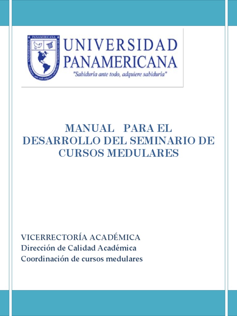 Manual para El Desarrollo Seminario Cursos Medulares | PDF | Seminario ... Manual para El Desarrollo Seminario Cursos Medulares | PDF | Seminario ...