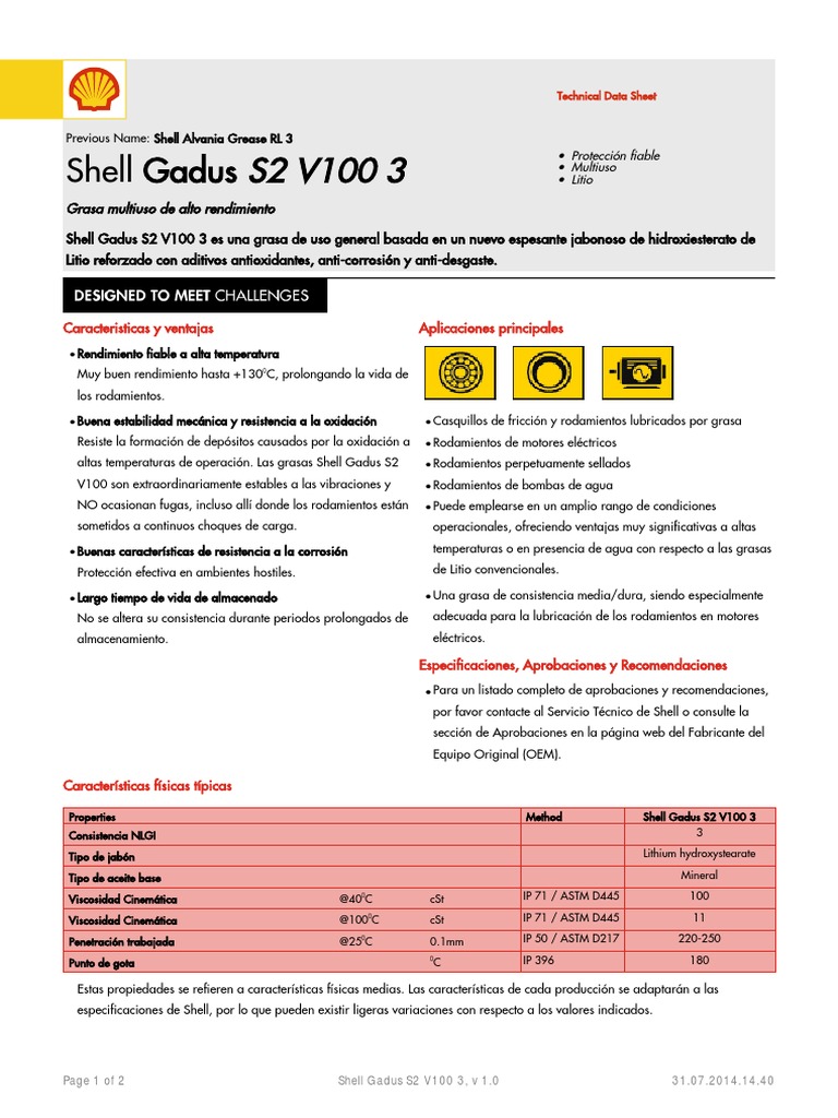 Gadus S2 V100 3 Ficha Tecnica