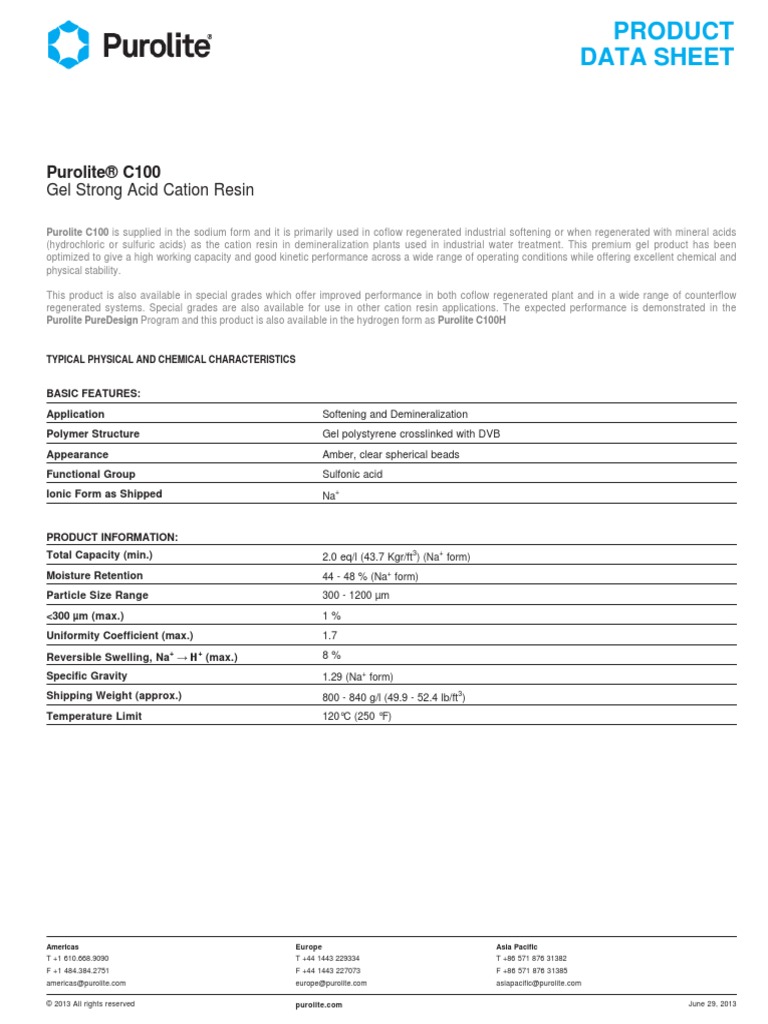 PUROLITE C100 | Gel | Sodium