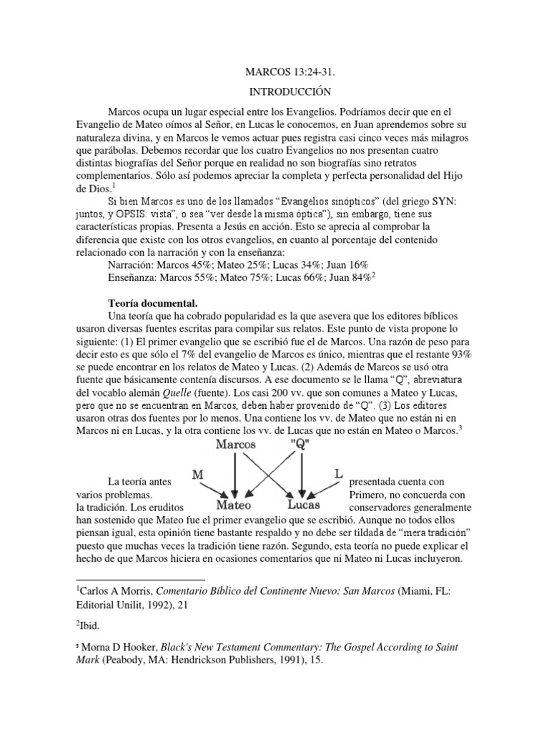 Marcos 13,24-32 | PDF | Evangelios | Evangelio de Mateo