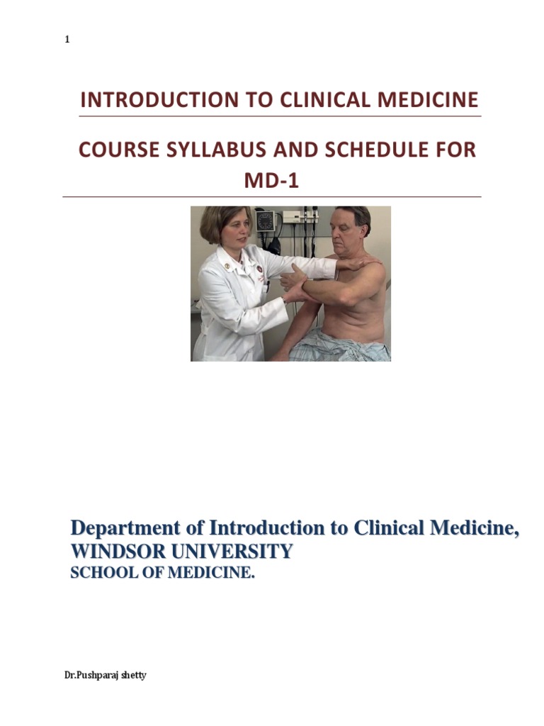 Icm Course Syllabus PDF | Download Free PDF | Physical Examination ...