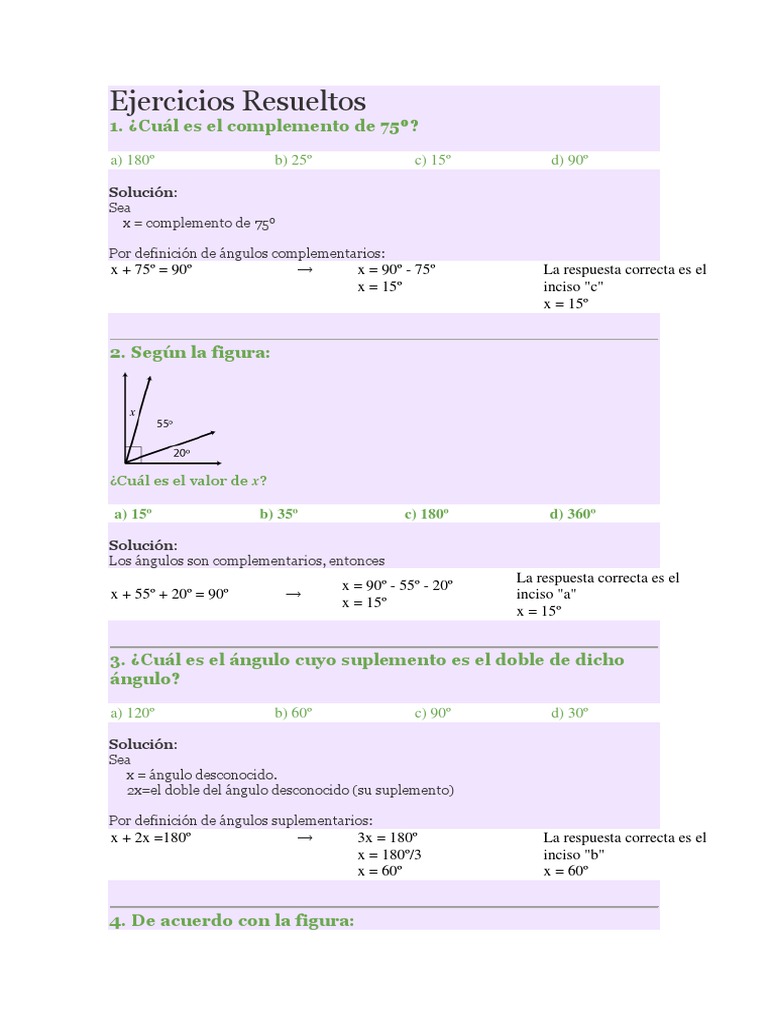 Ejercicios Resueltos Descargar Gratis Pdf ángulo Geometría Euclidiana