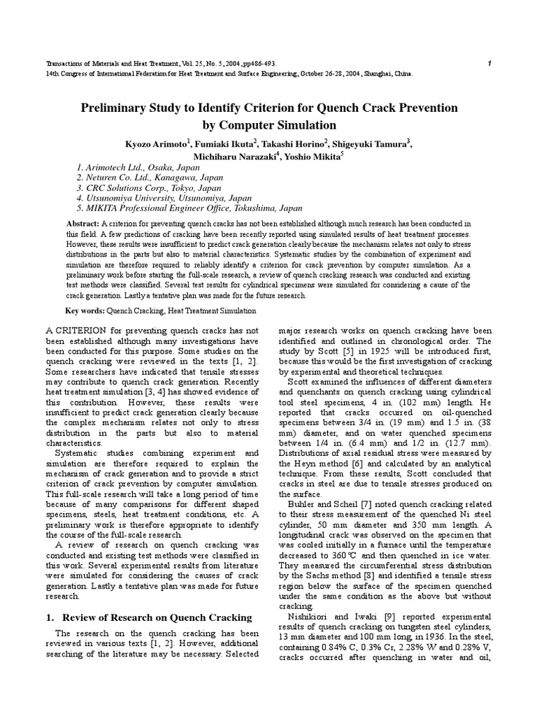 Quench Crack | PDF | Fracture | Steel